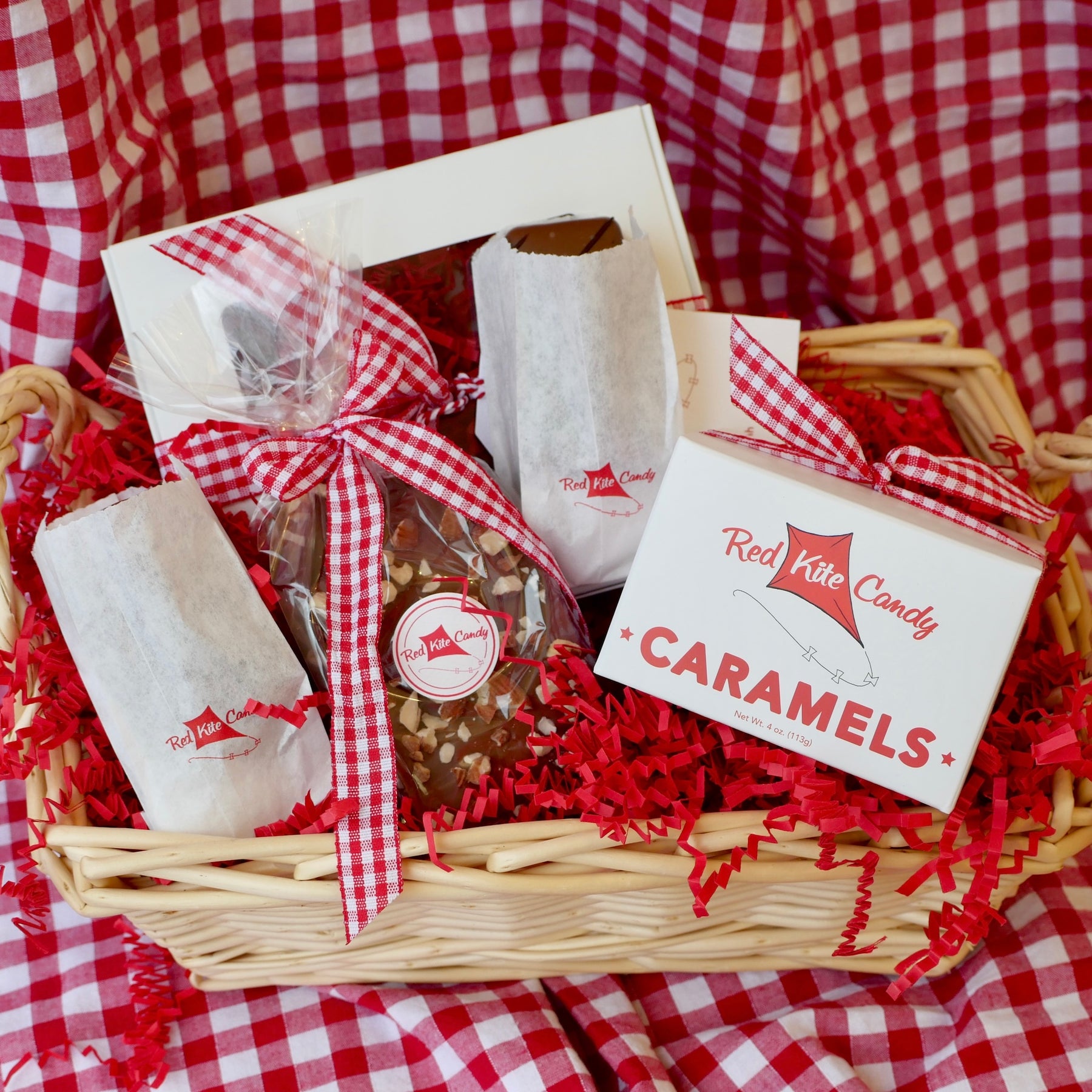 Red Kite Candy Gift Basket - Small